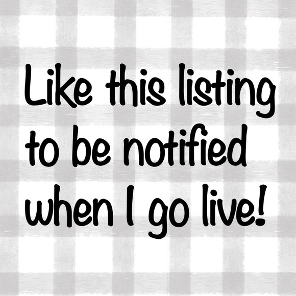 Other | Like This Listing To Be Notified When I Go Live | Poshmark
